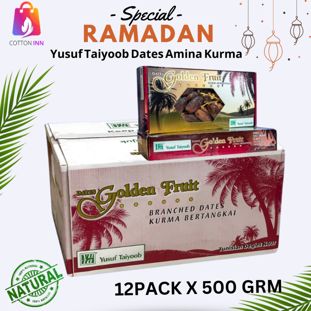 12 Box500 grm 1 Carton Yusuf Taiyoob Dates , 6kg Ramadan Special By ...