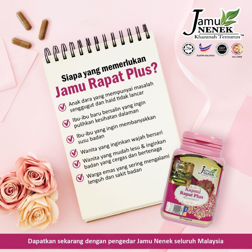 [NEW] JAMU NENEK RAPAT PLUS /FIT I /WASH🔥🔥 with Hologram 💯% Original ...