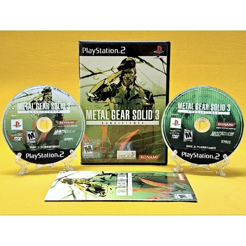 🔥METAL GEAR SOLID 3 SUBSISTENCE🔥 2 DISCS PS2 | Shopee Malaysia