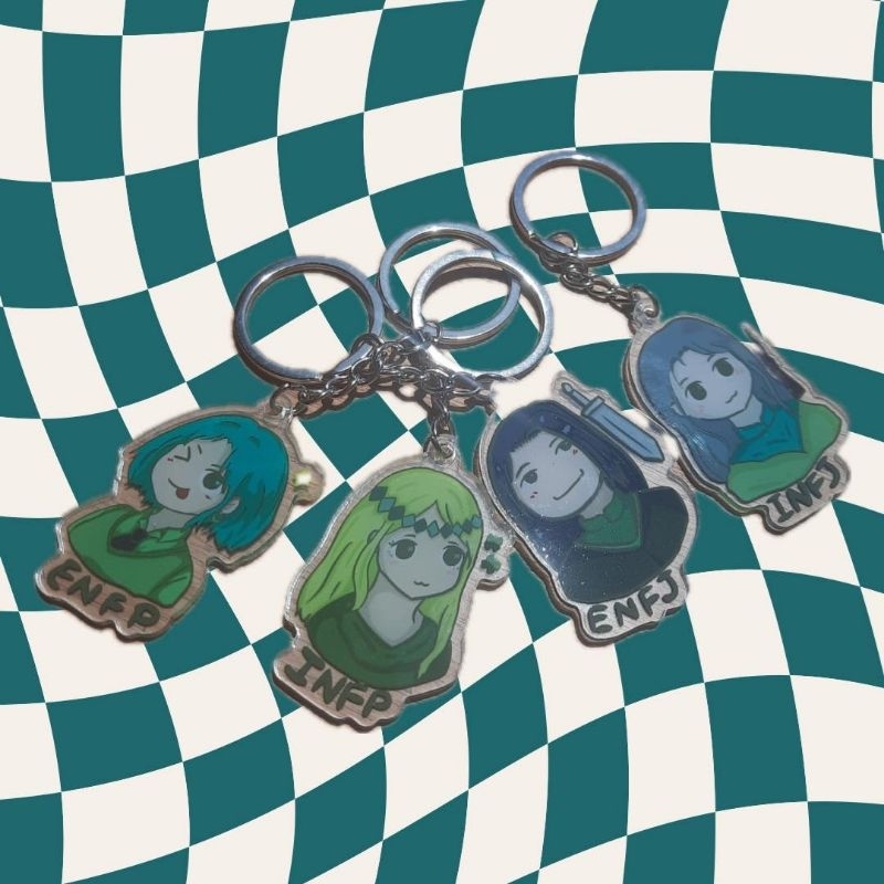 MBTI KEYCHAIN ENFP INFP ENFJ INFJ ENTJ INTJ INTP ENTP | Shopee Malaysia