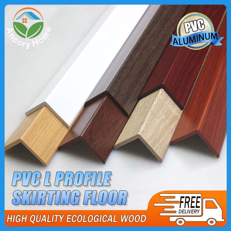 PVC L Profile Skirting Floor 1475/2950*25*25 Floor Edge Lines Corner ...