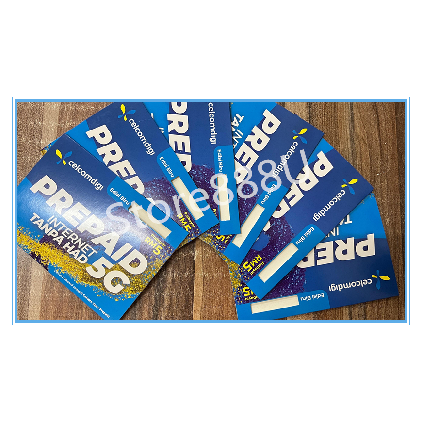 Celcom Edisi Biru 5G/4G Prepaid Sim 15GB (Pilih number / Golden Number ...