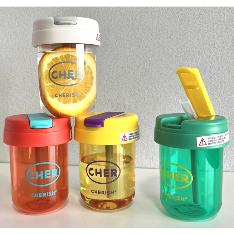 [READY STOCK] CHER PORTABLE MINI WATER CUP WITH STRAW COFFEE CUP ...