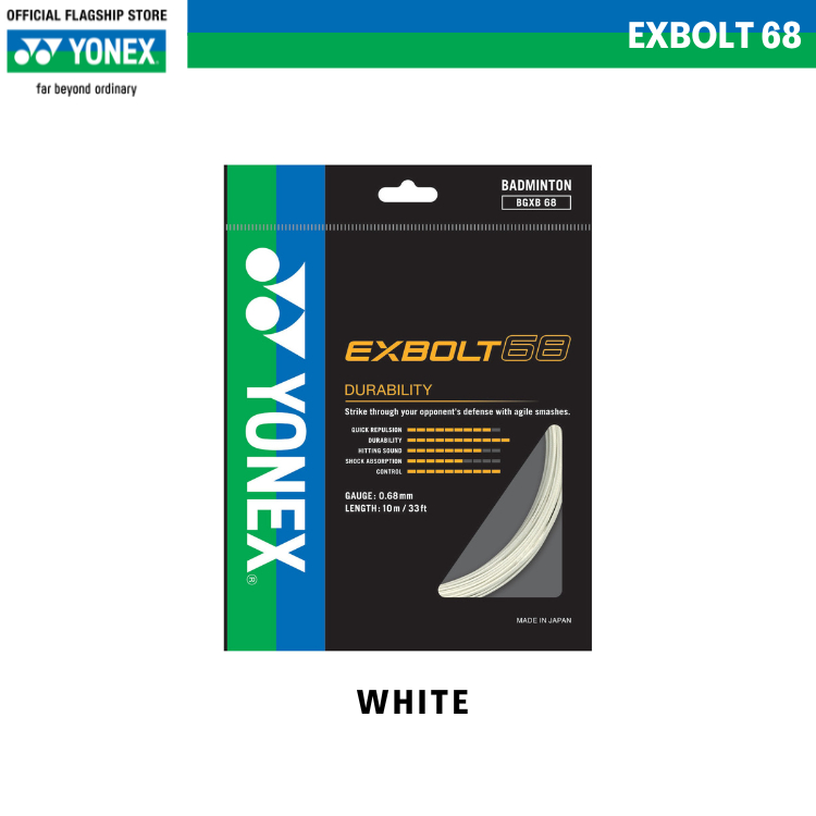 Yonex Exbolt 68 Badminton String|Tali Badminton EXBOLT 68 | Shopee Malaysia