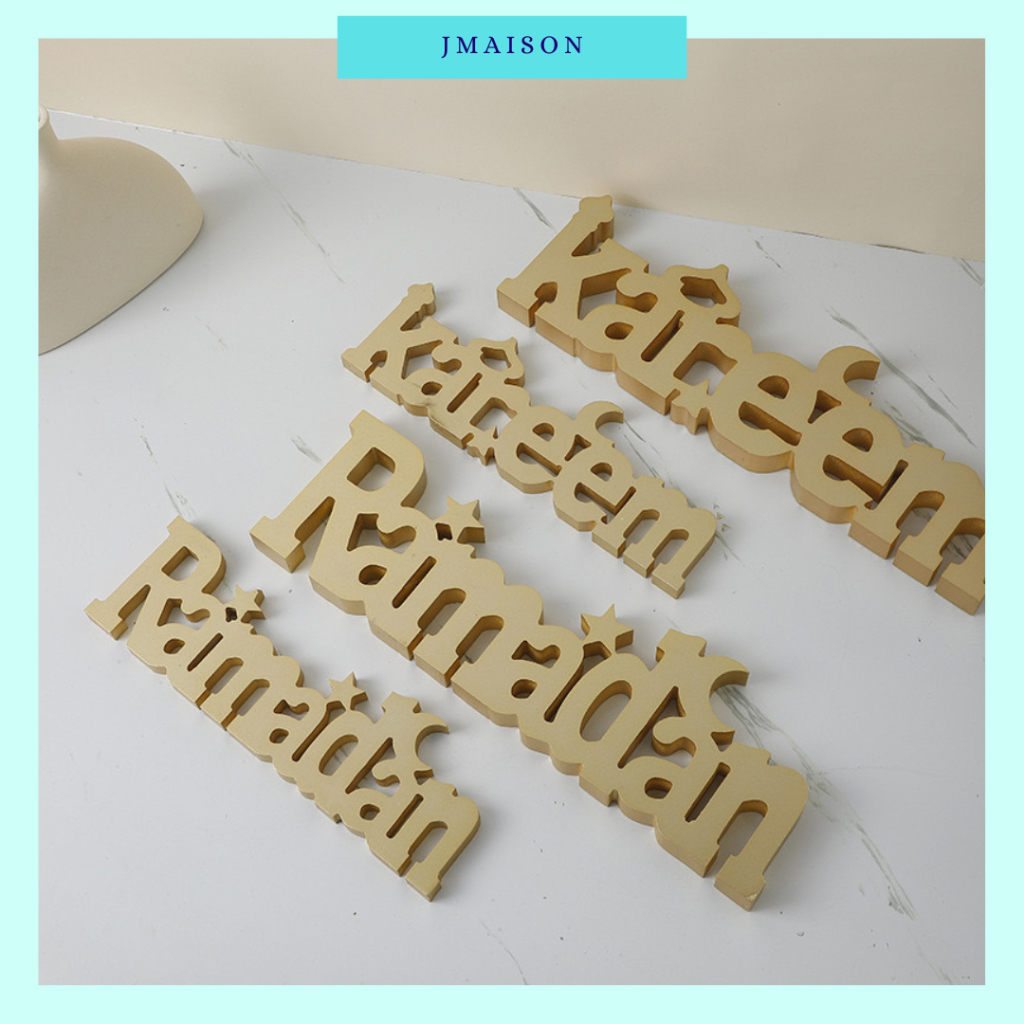 JMAISON Raya Decoration 2024 Alphabet Ramadan Decoration Golden Nordic ...