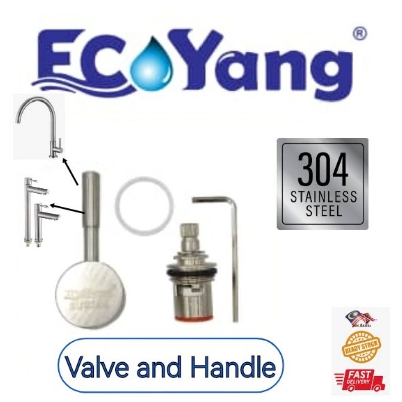**Ready Stock** YM41 Eco Yang SUS304 Stainless Steel Sink Tap Valve ...