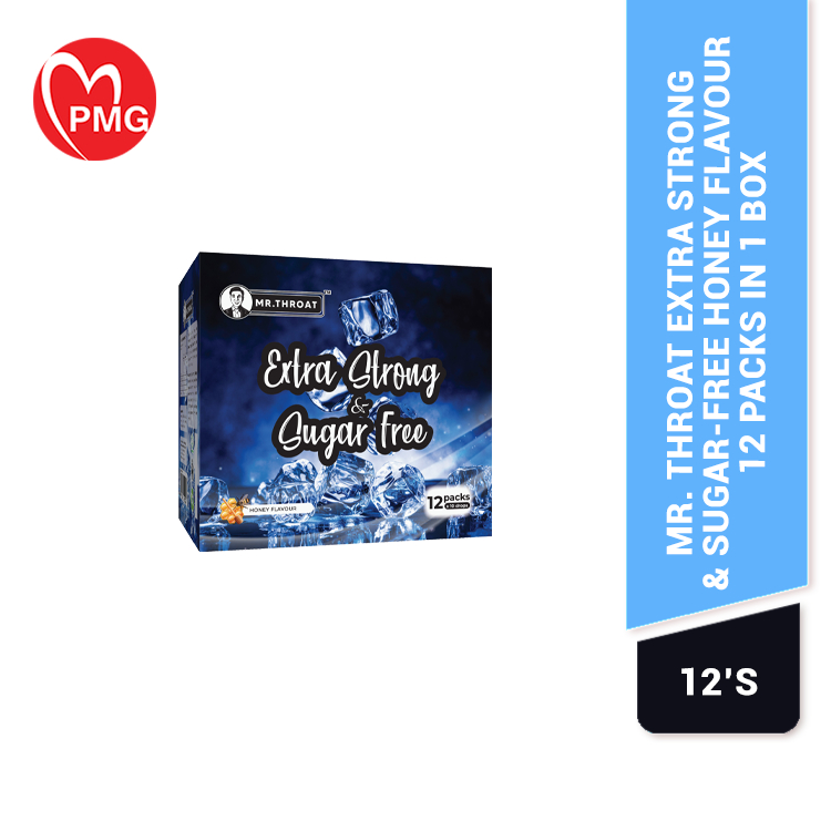 [MR. THROAT] Extra Strong & Sugar Free Honey Flavour 10's / Pack in 1 Box (12 Packs) - added ...