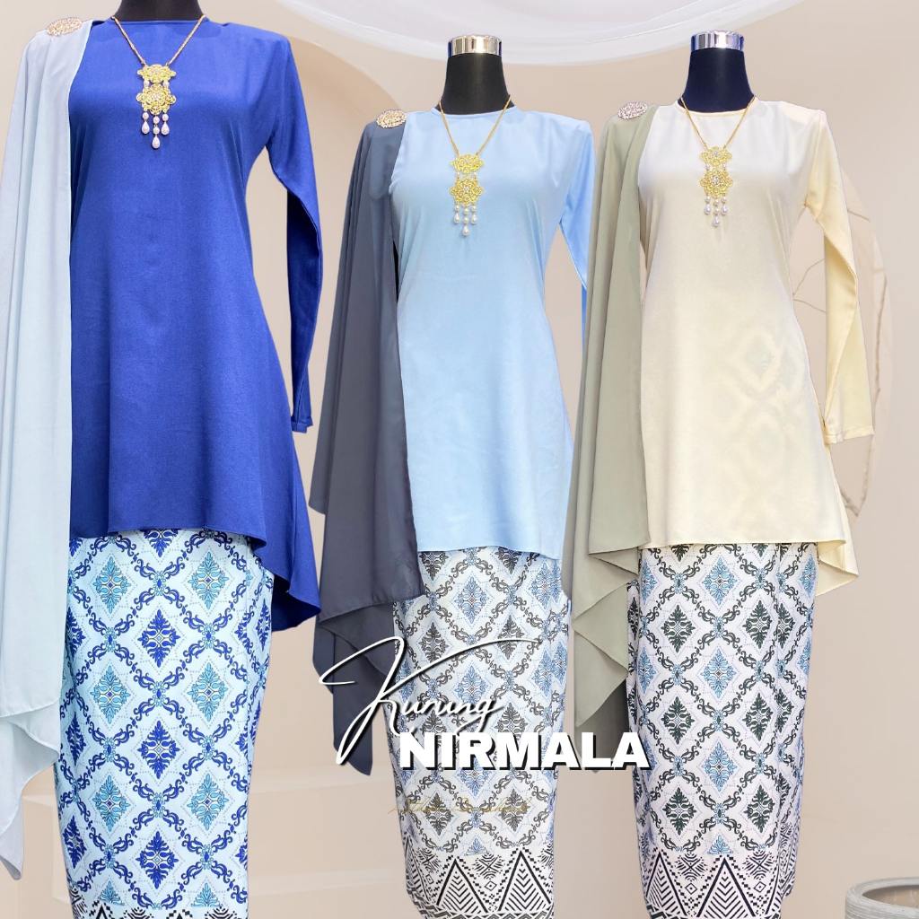 BAJU KURUNG NIRMALA by Athifa Azzahrah - Kurung Muslimah 2025 | Slim ...