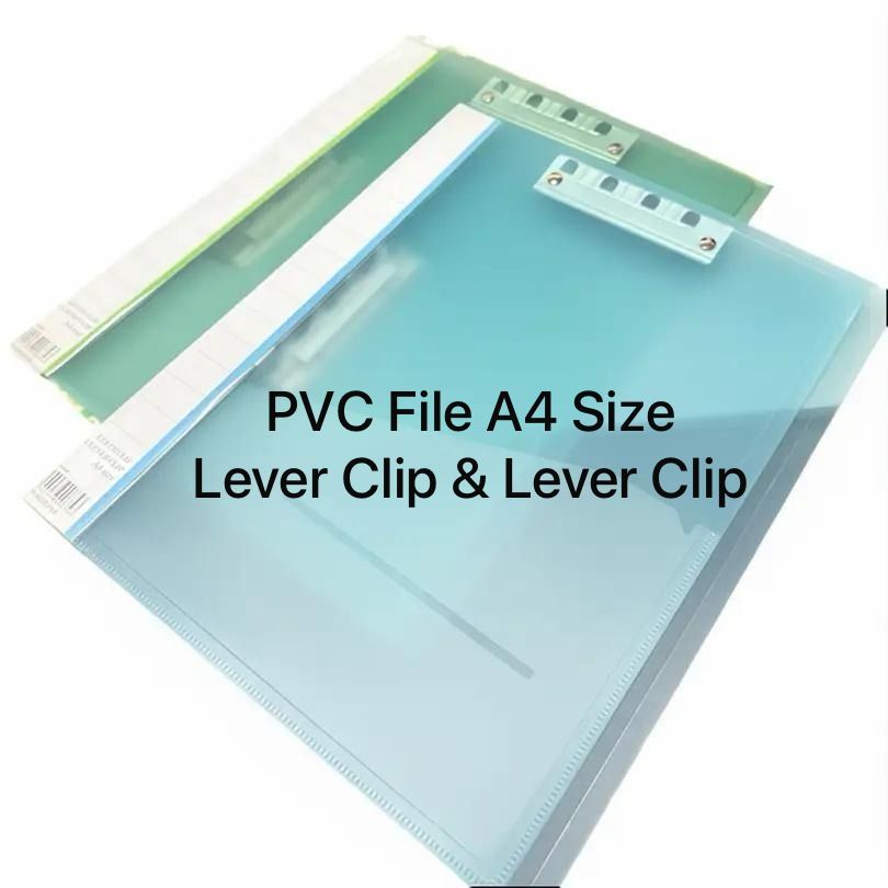 PVC FILE A4 SIZE WITH LEVER CLIP & LEVER CLIP | Shopee Malaysia