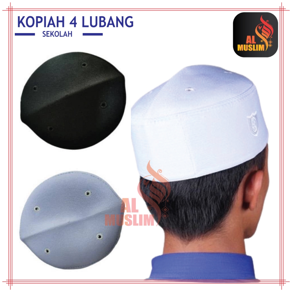 Kopiah Putih/Kopiah Hitam/Kopiah Sekolah Pakaian Tradisional Melayu ...