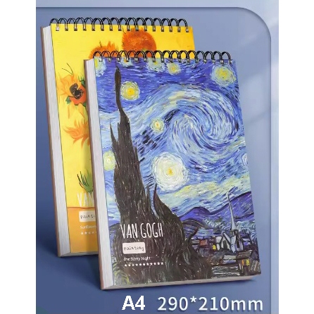 A4 Sketch Book Van Gogh Painting Notepad | Shopee Malaysia