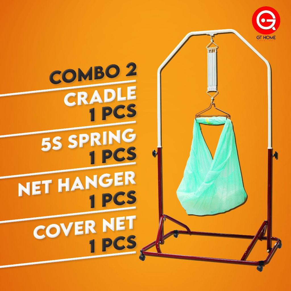 (READY STOCK) Baby Cradle/ Baby Spring Cot Stand / Buaian Bayi / Buai ...
