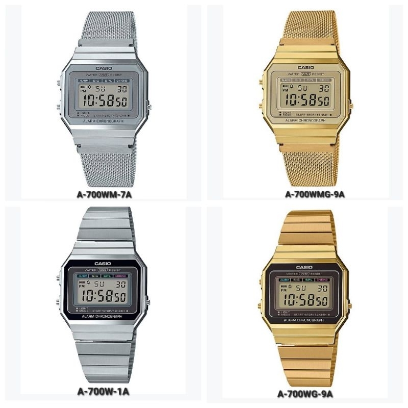 Casio A-700W Vintage series with box | Shopee Malaysia