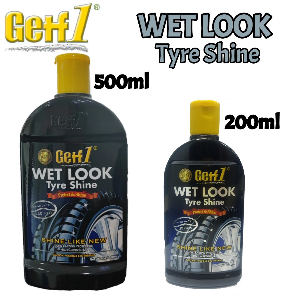 Getf1 Wet Look Tyre Shine tyre black tire gel silicone wax tyre polish ...