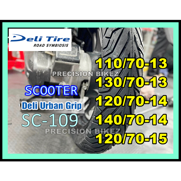 * FREE Tubeless Nut * DELI TIRE 2024 URBAN GRIP SCOOTER 13 14 15 INCHI ...