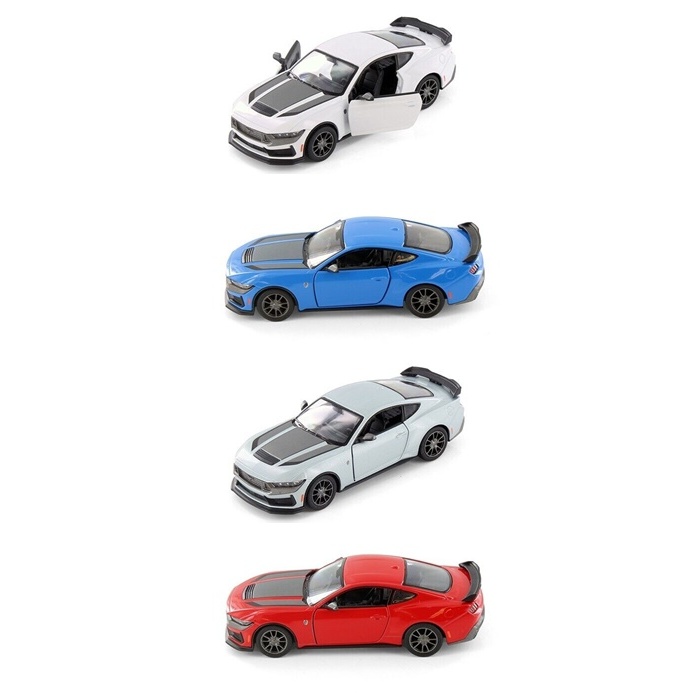 Kinsmart Diecast Car 2024 FORD MUSTANG DARK HORSE (White / Red / Blue ...