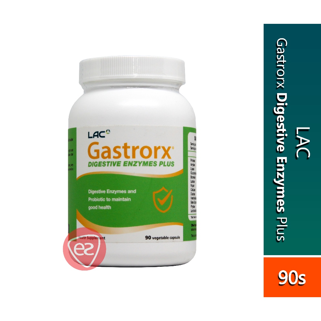 LAC Gastrorx Digestive Enzymes Plus Probiotic Vegetable Capsule 90s ...
