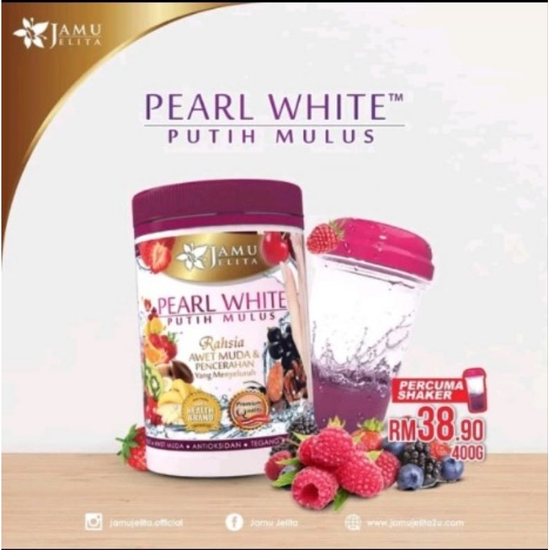 JAMU JELITA PEARL WHITE PUTIH MULUS 400G | Shopee Malaysia