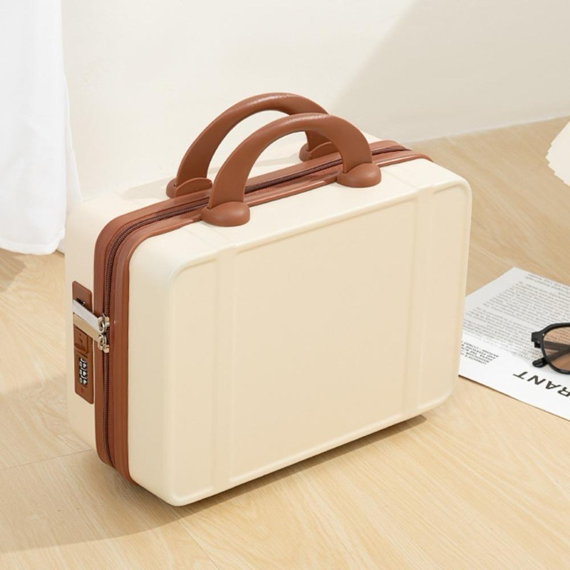 Luggage Box, Zipper ABS Hand Carry Suitcase, with Combination Lock Mini ...