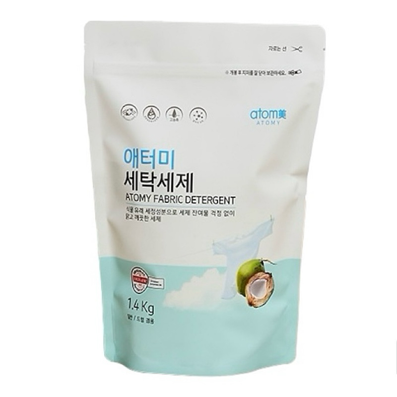 ATOMY FABRIC DETERGENT POUCH 艾多美浓缩洗衣粉 1.4KG | Shopee Malaysia