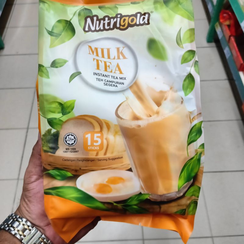 Nutrigold Milk Tea Instant Tea Mix Teh Campuran Segera 15s x 30g ...