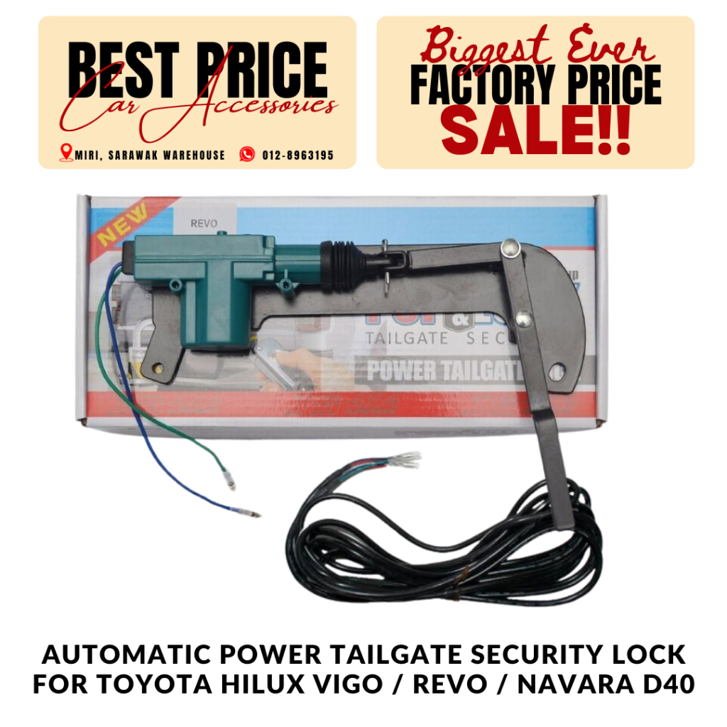 Automatic Power Tailgate Security Lock For Toyota Hilux VIGO / REVO ...