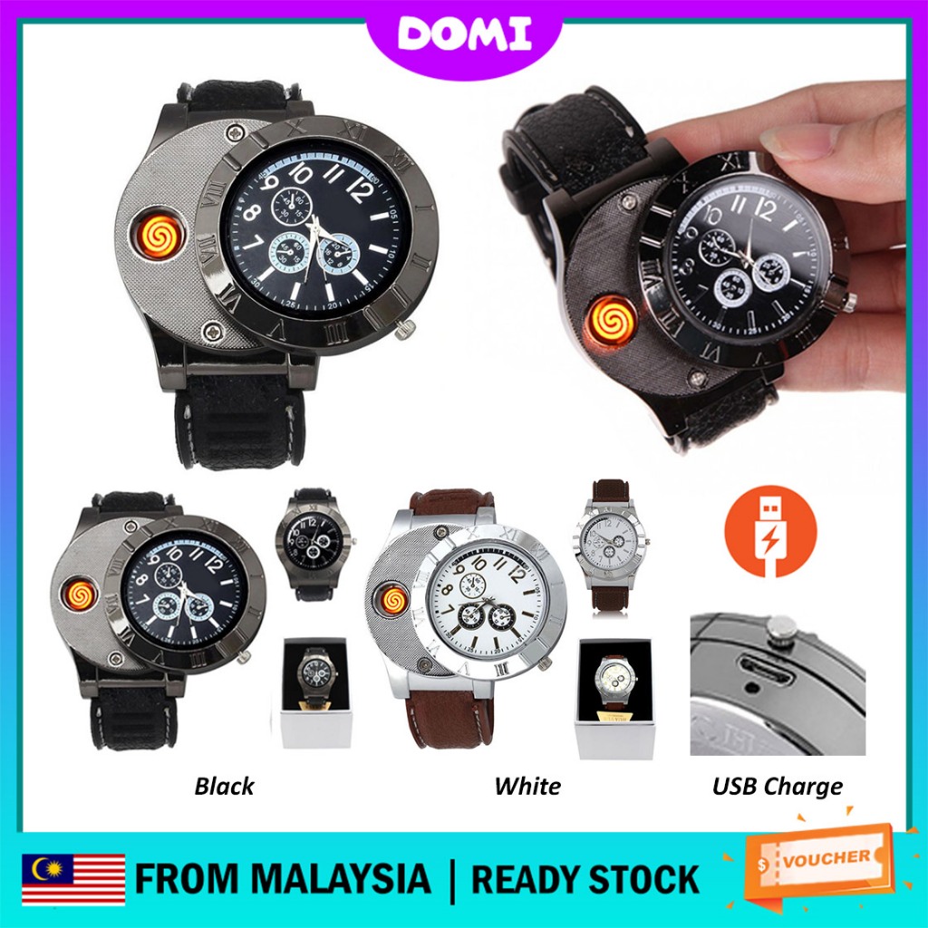 DOMI Military Electronic Lighter USB Rechargeable Watch Lighter ...