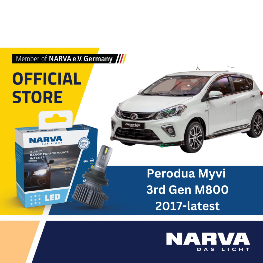 [Free Installation] NARVA Car Headlight Halogen / LED Bulbs Set Perodua ...