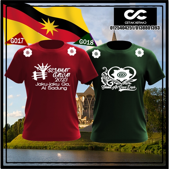 T-shirt Selamat Hari Gawai 2024 Dewasa & Kanak2 | Shopee Malaysia