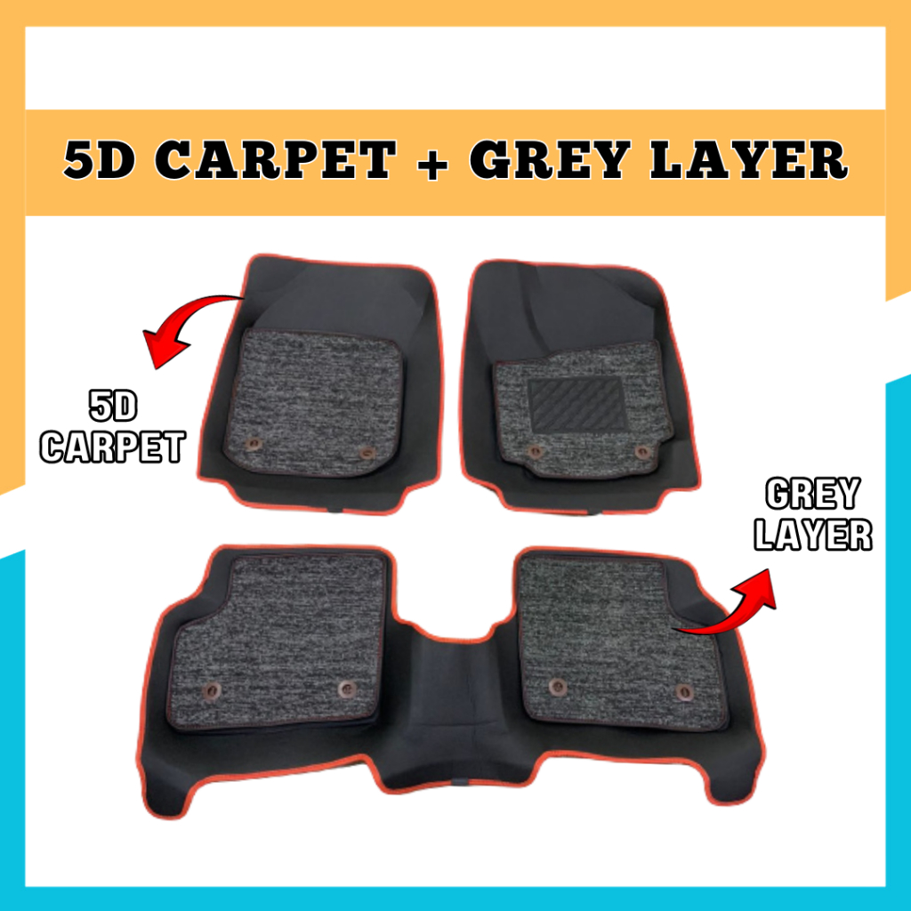 Honda Jazz 2004 - 2007 5D Carpet Car Mat Floor Mat OEM Karpet Car ...