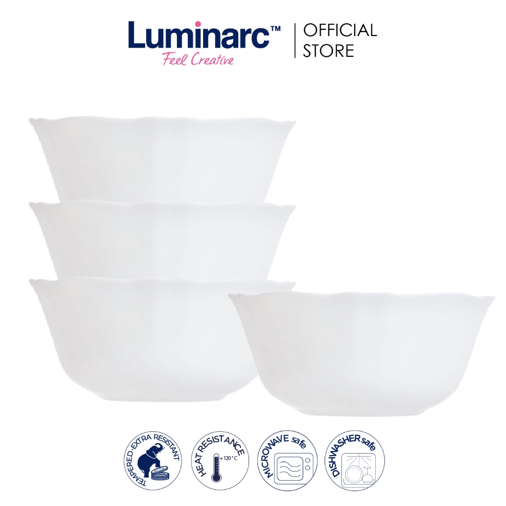 Luminarc 4Pcs Louis XV Multi Purpose Bowl set - (12CM) [Model: V7114 ...