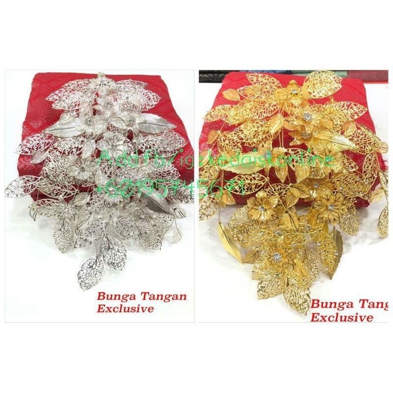 Bunga Tangan Besi Gold Atau Silver Sesuai Untuk Kahwin atau Majlis ...