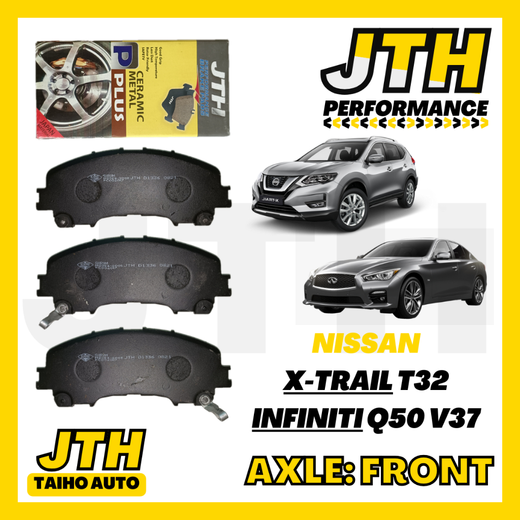 TAIHOAUTO JTH PERFORMANCE Front Brake Pad Nissan X Trail T32 Infiniti ...