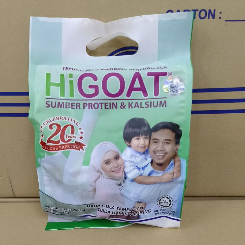 HI GOAT SUSU KAMBING SUMBER PROTEIN & KALSIUM 15'S X 21G ORIGINAL HQ ...