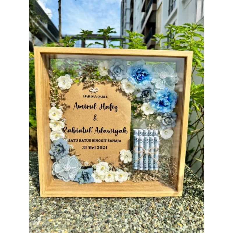 FRAME MAS KAHWIN SIAP GUBAH SQUARE FRAME DUIT HANTARAN FRAME MAS KAHWIN ...