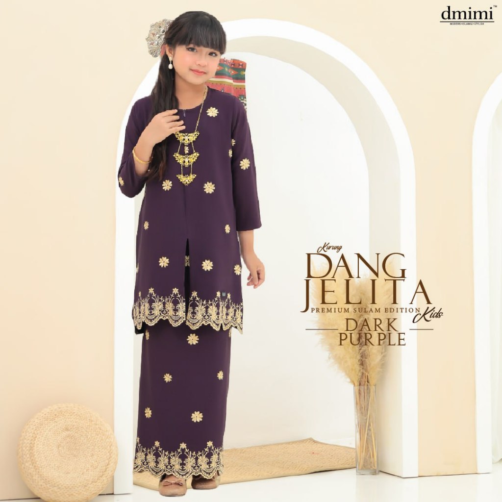 NEW DESIGN BAJU KURUNG SULAM TIMBUL JELITA KIDS BY DMIMI 2025 | Shopee ...