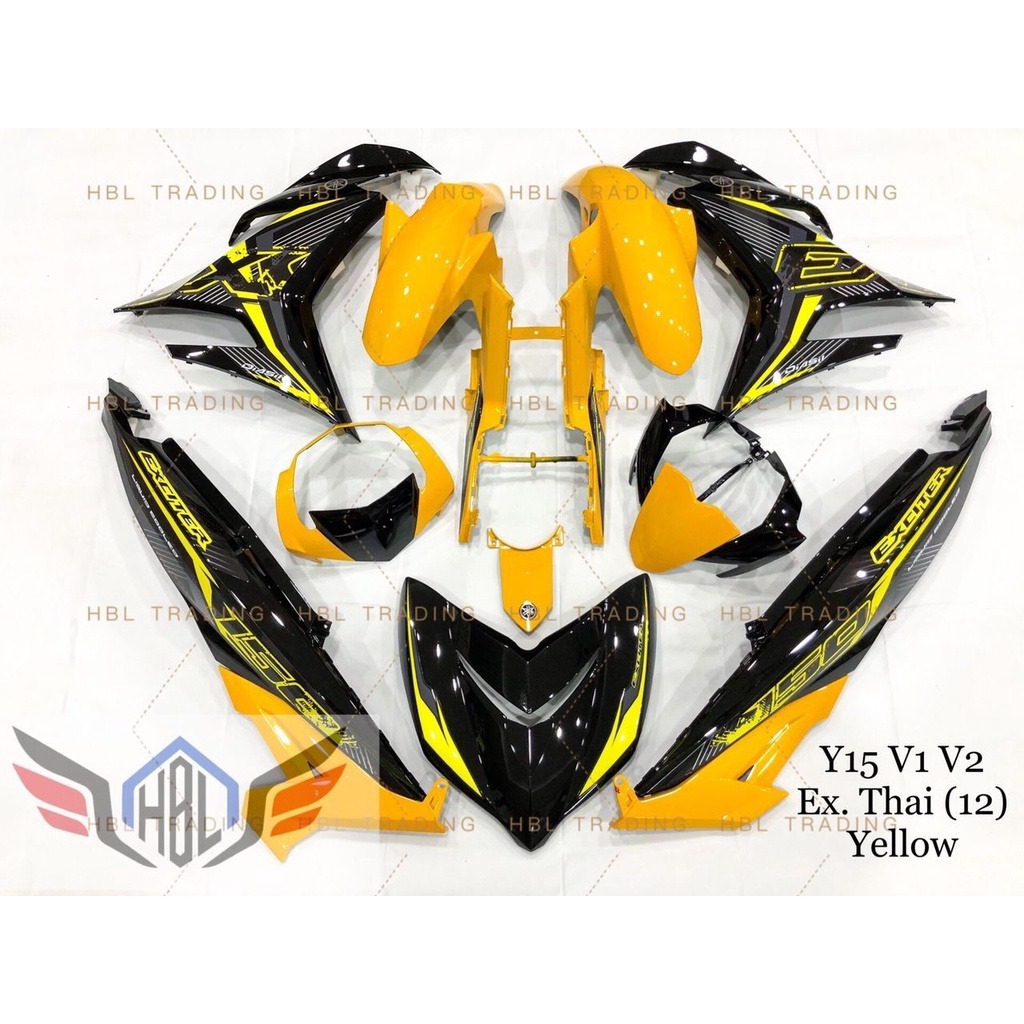 Y15ZR V2 EXCITER THAI BODY COVER SET (YELLOW) | Shopee Malaysia