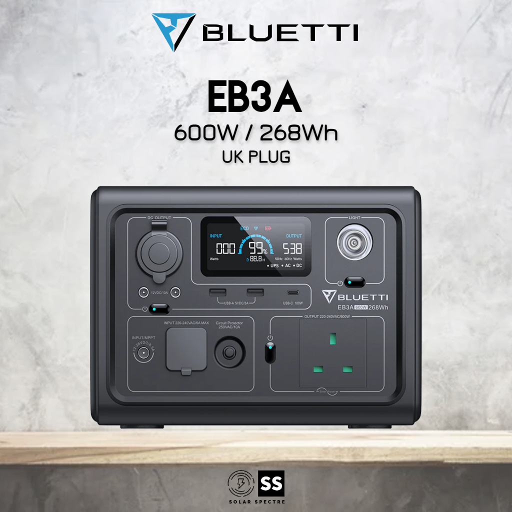 UK PLUG BLUETTI Portable Power Station EB3A 600W / 268Wh | Shopee Malaysia