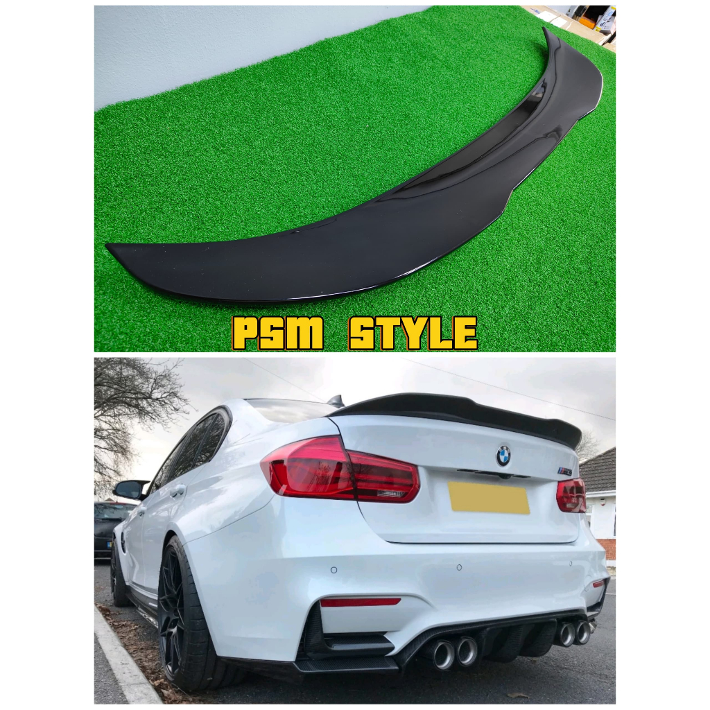 BMW F30 Spoiler M4 M Performance PSM Glossy Black Ready Stock | Shopee ...