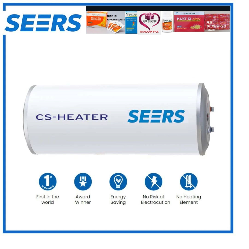SEERS CS - 60L HORIZONTAL SINGLE TANK WATER HEATER STORAGE (DC INVERTER ...