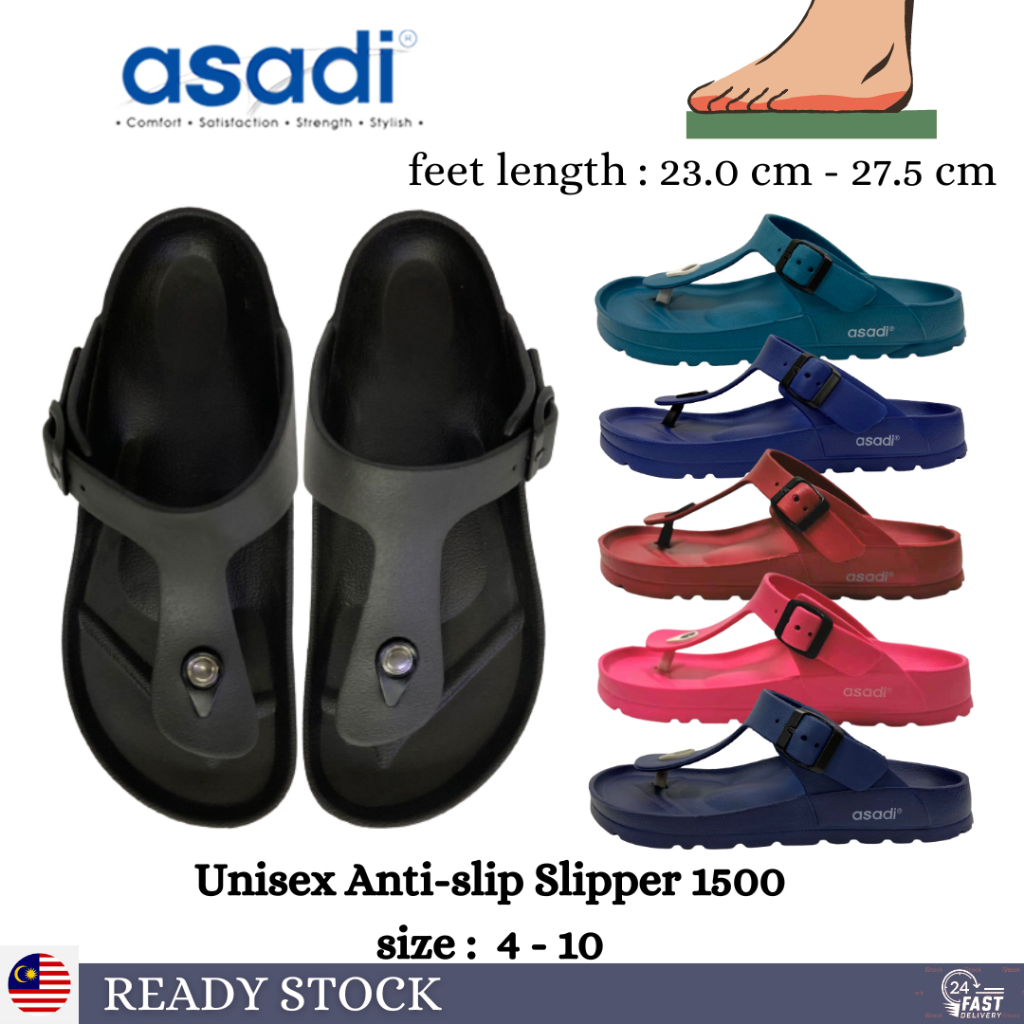 asadi Unisex Comfort Anti-slip Slipper 1500 | Selipar unisex ASADI ...