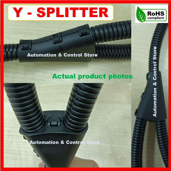 Wire Flexible Conduit Y-Splitter | Wire Loom Conduit Y-Splitter | Corrugated Tube Y-Splitter ...