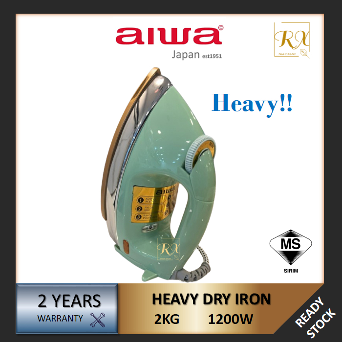[BUBBLE WRAP] AIWA HEAVY DRY IRON 2KG ADI-2000HD ADI2000HD PHISON ...
