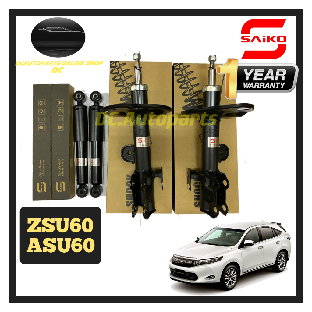 (WARRANTY 1 YEAR) SAIKO TOYOTA HARRIER ASU60 TURBO ZSU60 FRONT/REAR ...