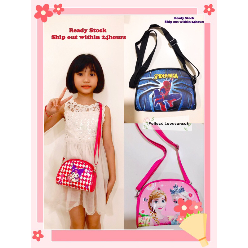 Beg Budak /Kanak/Remaja Beg Budak Galas Beg Raya Sling Boy Kids Bag Kid ...