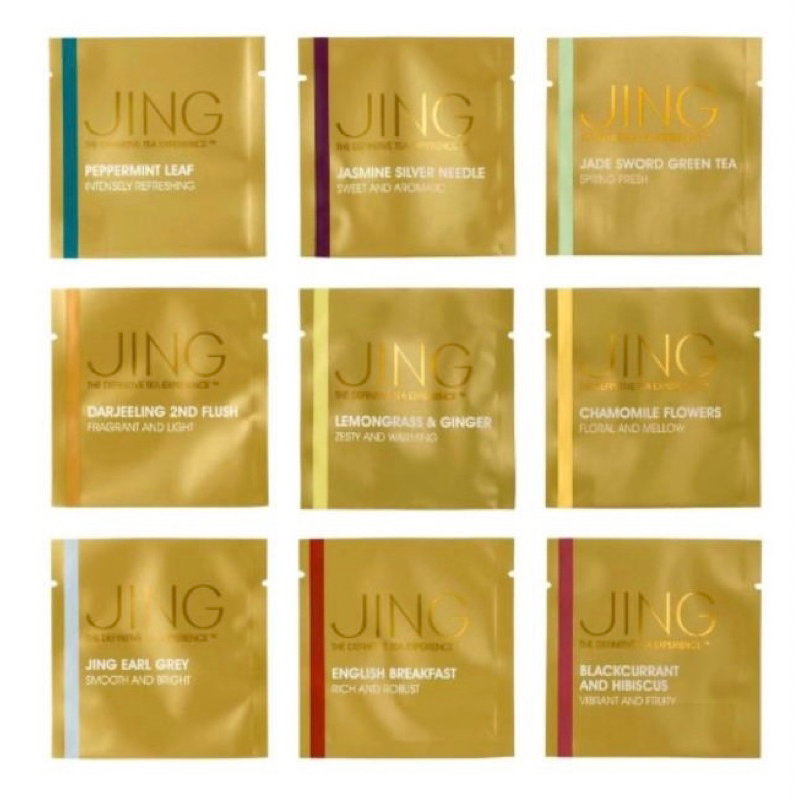 JING 1 sachet tea bag - Jasmine / Peppermint / Lemongrass & Ginger ...