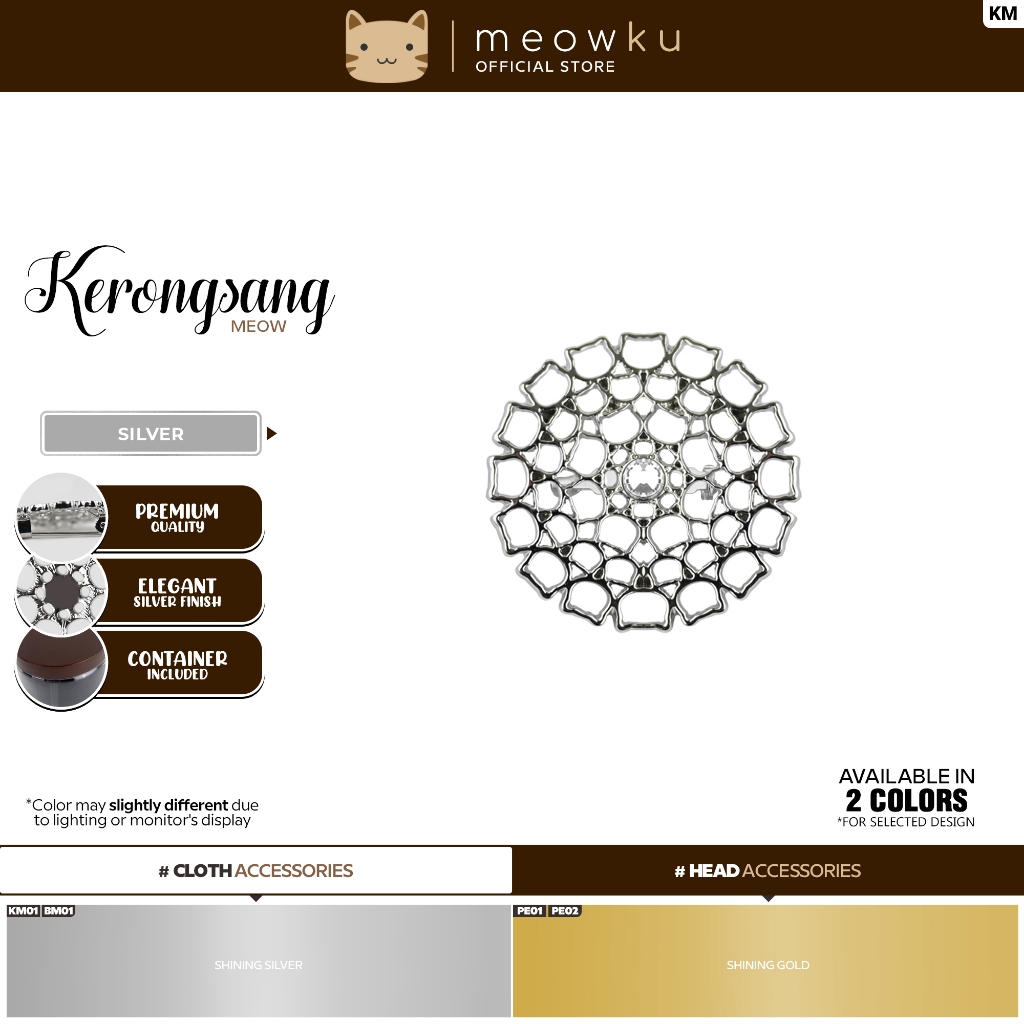 MEOWKU Kerongsang Meow (Aksessori Raya) | Shopee Malaysia
