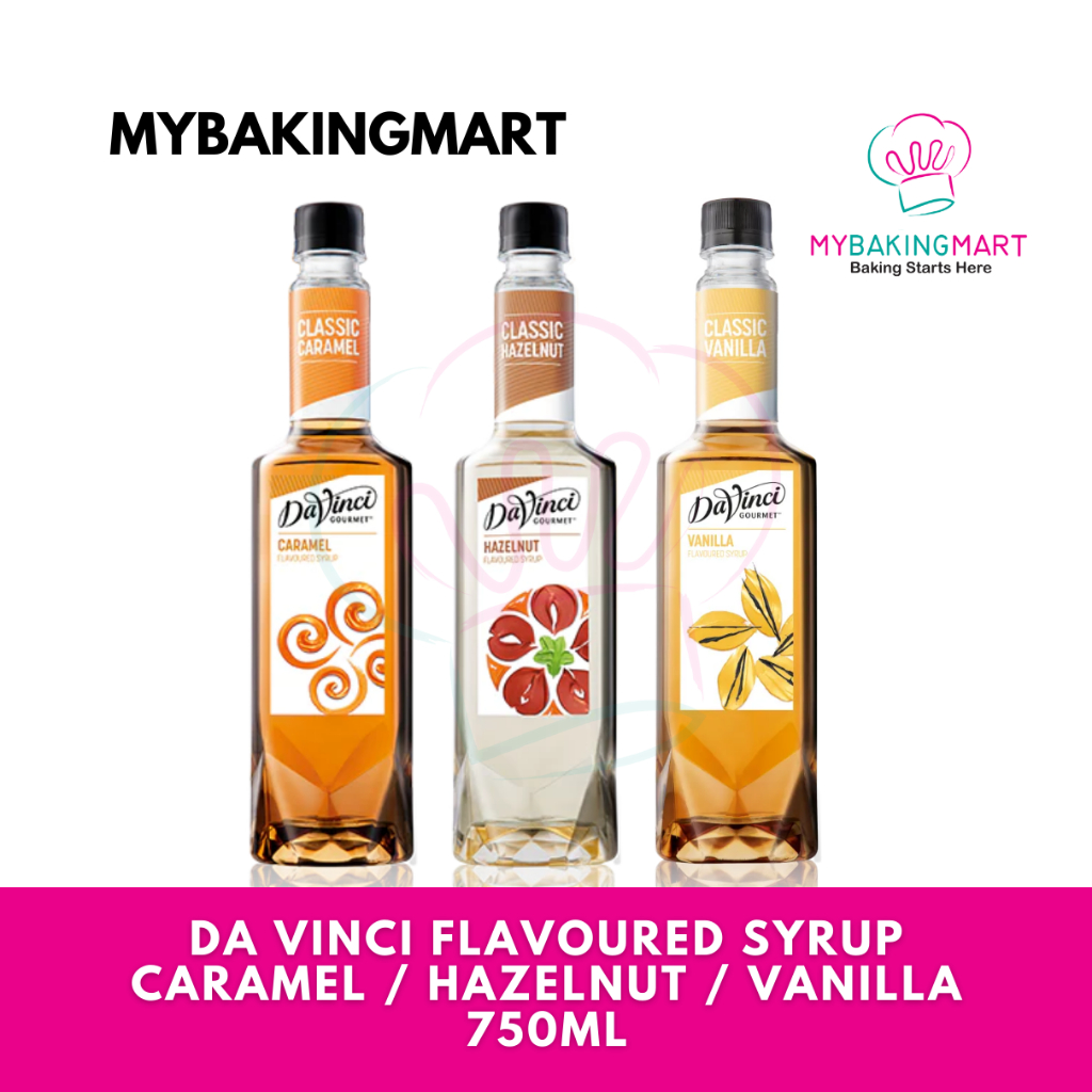 Da Vinci Gourmet Flavored Syrup Caramel / Hazelnut / Vanilla 750ml ...