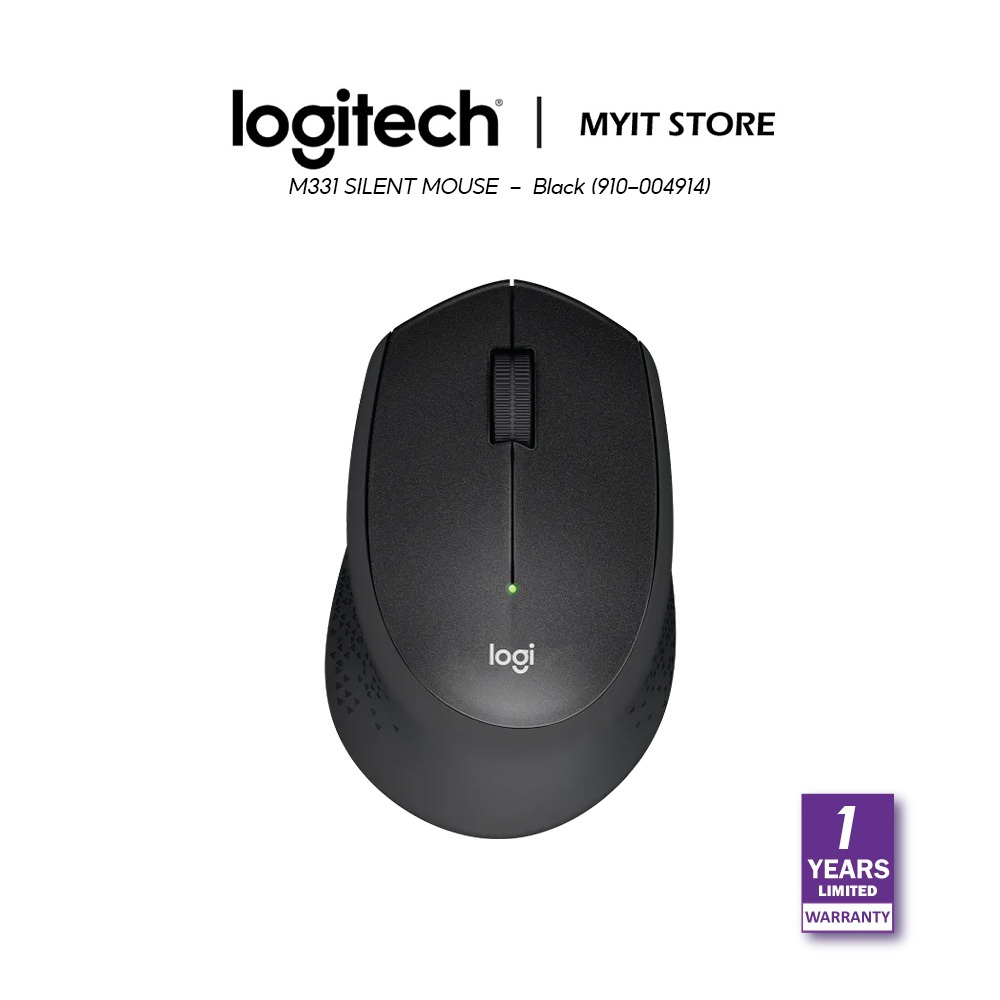 Logitech M331 Silent Plus Wireless Mouse, 2.4 GHz with USB Nano Receiver, 1000 DPI Optical ...