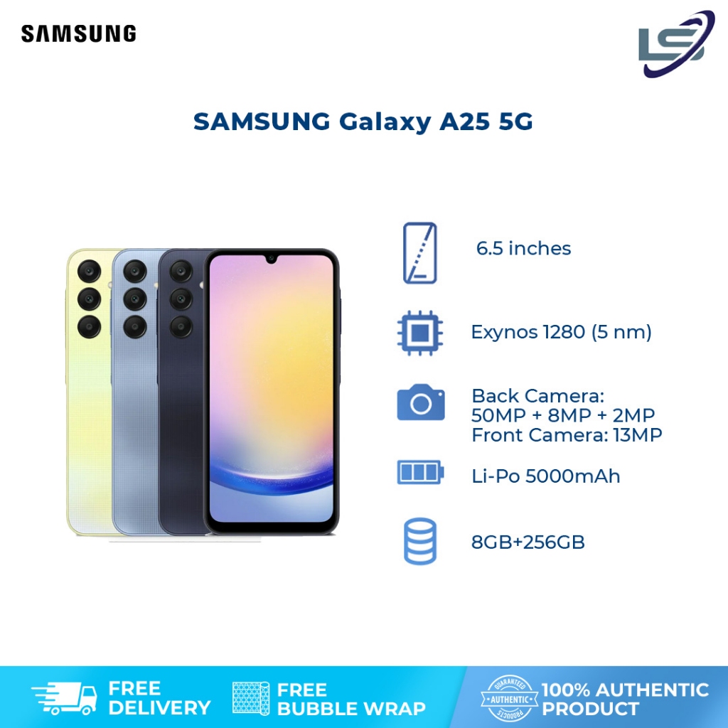 SAMSUNG Galaxy A25 5G 8GB+256GB | Multi-cameras | 500Hz motion sampling ...